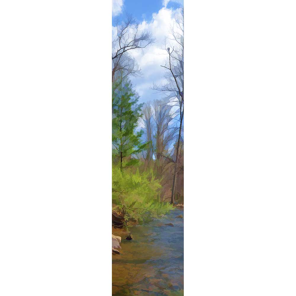 Spring Stream - Vertical panoramic wall art – Serenity Scenes ...